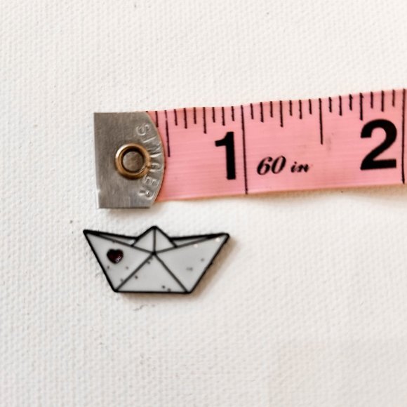 Jewelry | Paper Boat Pin Brooch Badges Metal Pins Brooches Oragami ...